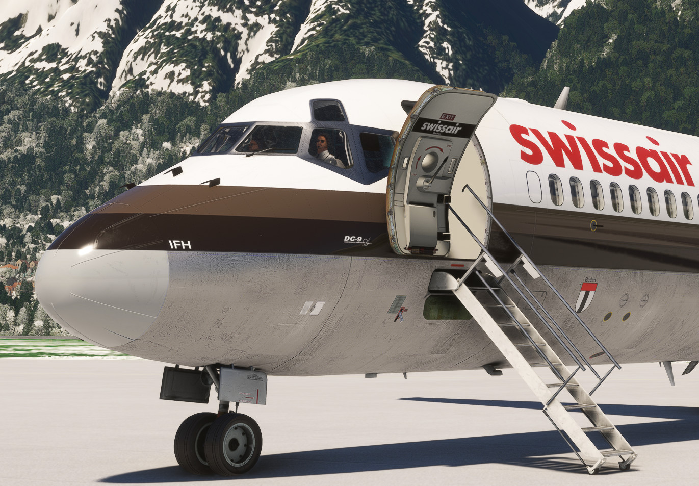 SWISSAIR HB-IFH - SkySimulations DC9-30 w/cabin for Microsoft Flight ...