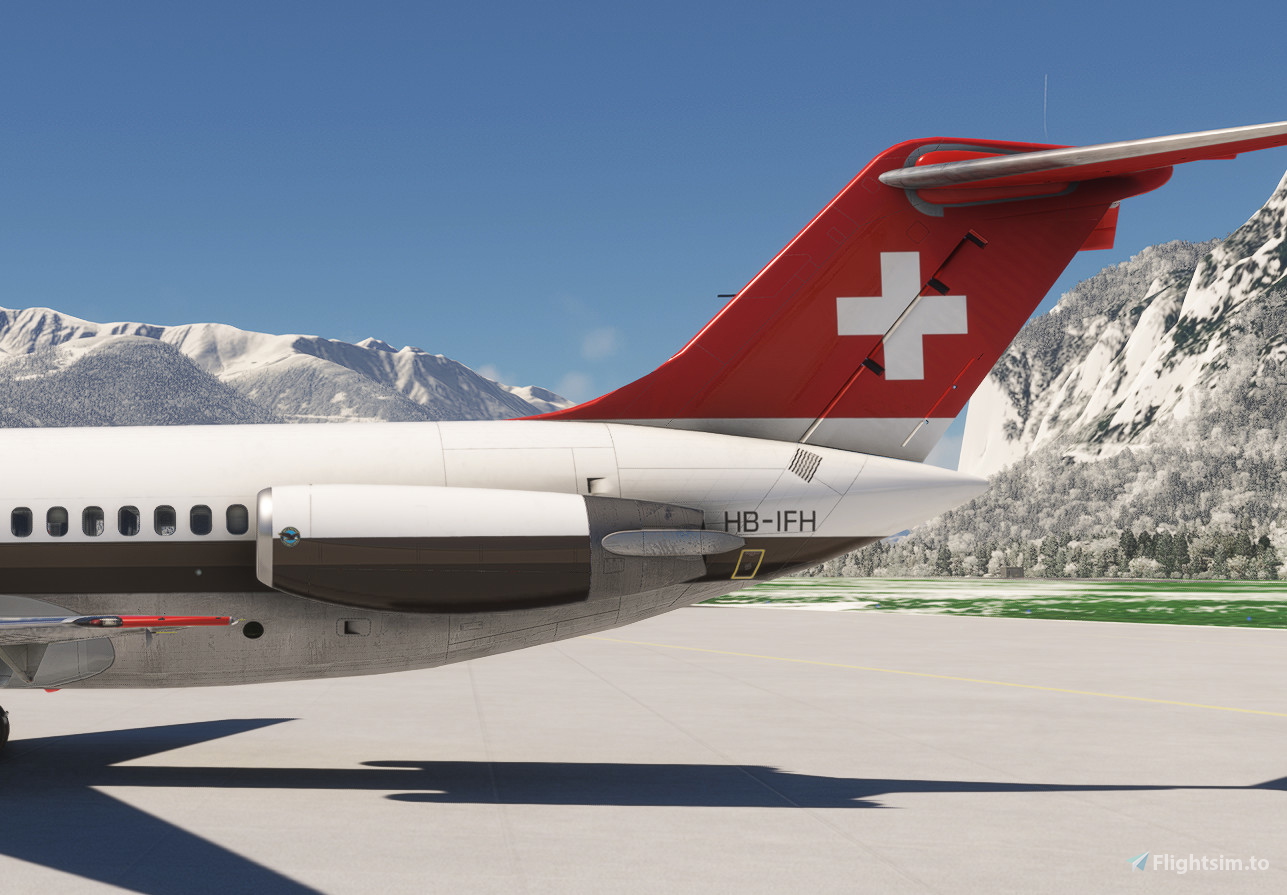 SWISSAIR HB-IFH - SkySimulations DC9-30 w/cabin for Microsoft Flight ...