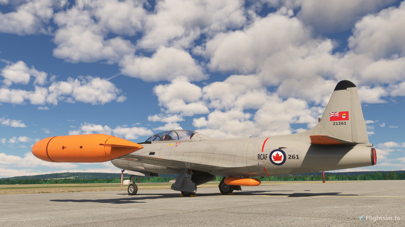 T-33 IN DAY GLO COLOURS OF THE RCAF (USER REQUEST) for Microsoft Flight ...