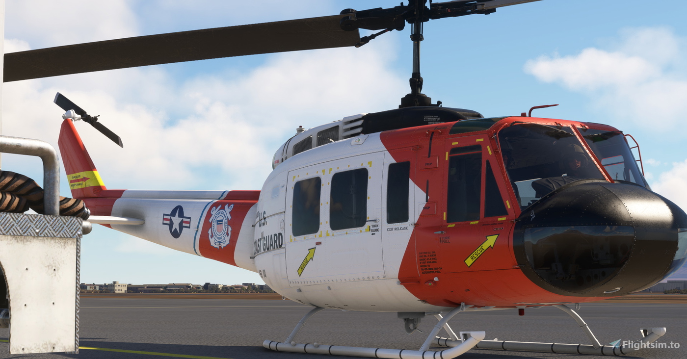 Taog_UH1h_USCG for Microsoft Flight Simulator | MSFS