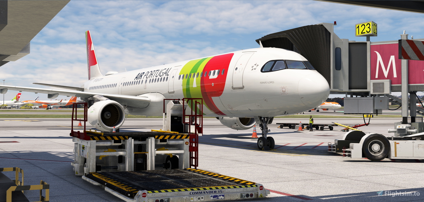TAP Air Portugal A321-CFM-SL Fuselage/Cabin (8k) (Fictional frame) for Fenix Simulation A321_CFM ...