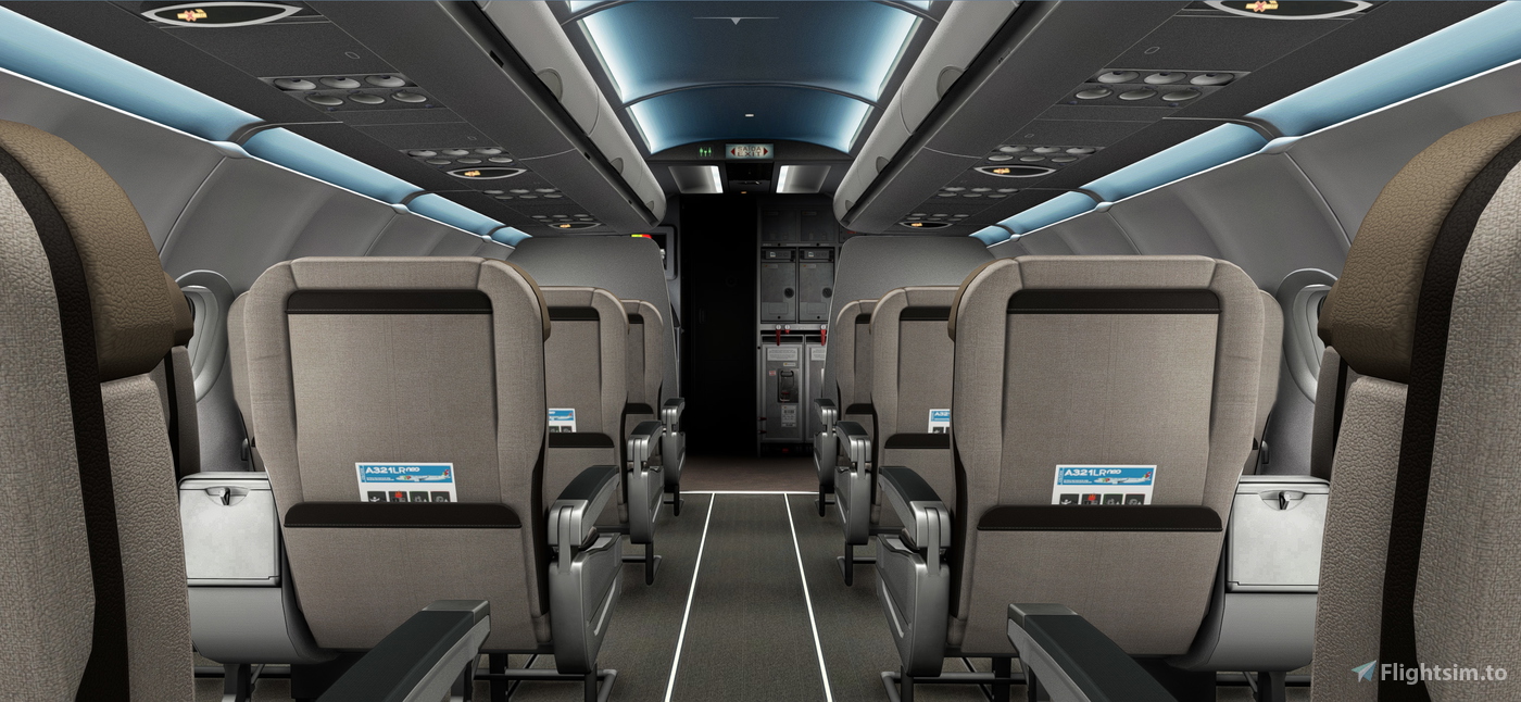 TAP Air Portugal A321-CFM-SL Fuselage/Cabin (8k) (Fictional frame) for Fenix Simulation A321_CFM ...
