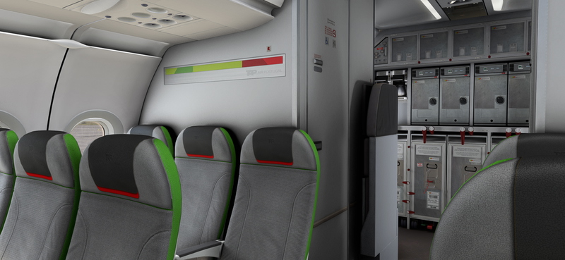 TAP Air Portugal A321-CFM-SL Fuselage/Cabin (8k) (Fictional frame) for Fenix Simulation A321_CFM ...