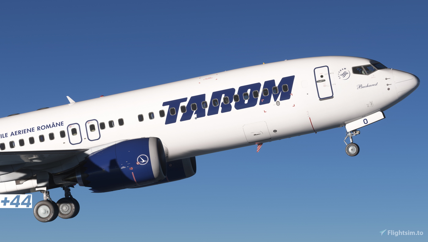 Tarom Airlines (YR-BGO) iFly 737 Max 8 - 8K for Microsoft Flight ...