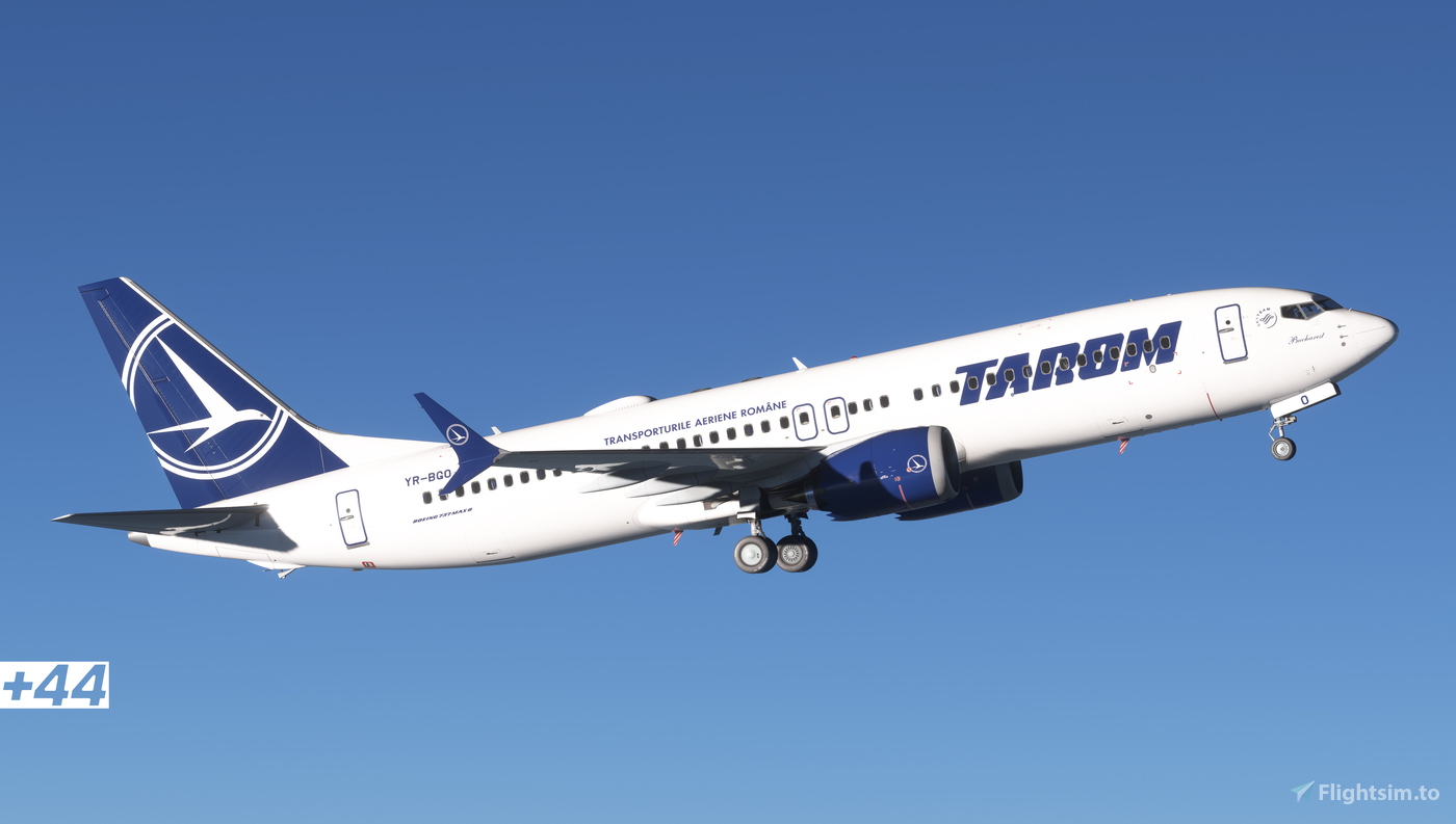 Tarom Airlines (YR-BGO) iFly 737 Max 8 - 8K for Microsoft Flight ...