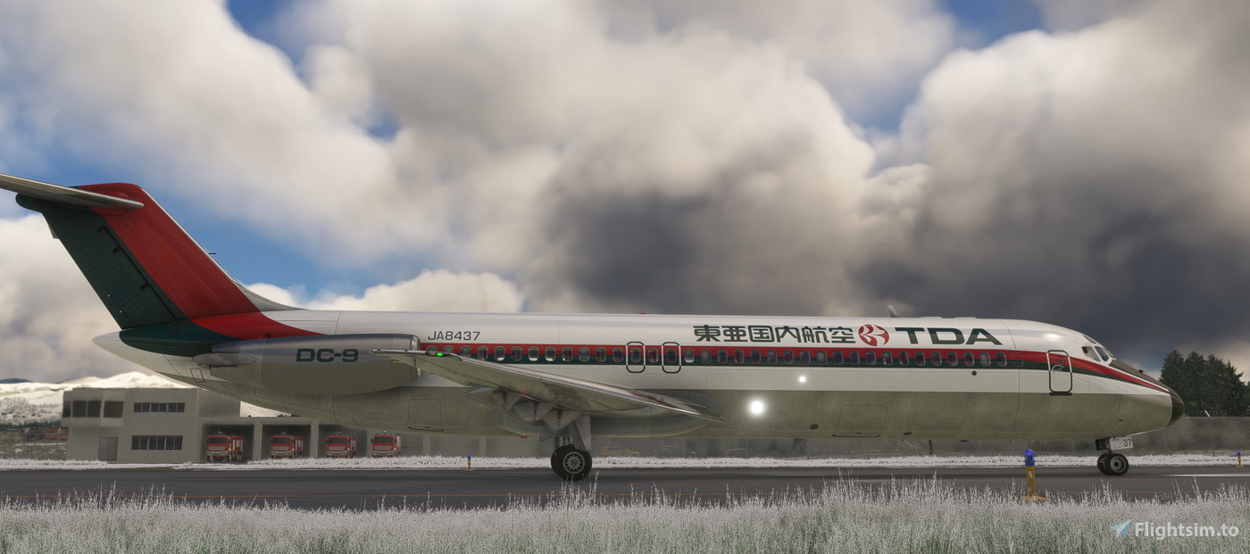 TDA-Toa Domestic Airlines JA8437 - SkySimulations DC9-30 w/cabin for Microsoft Flight Simulator ...