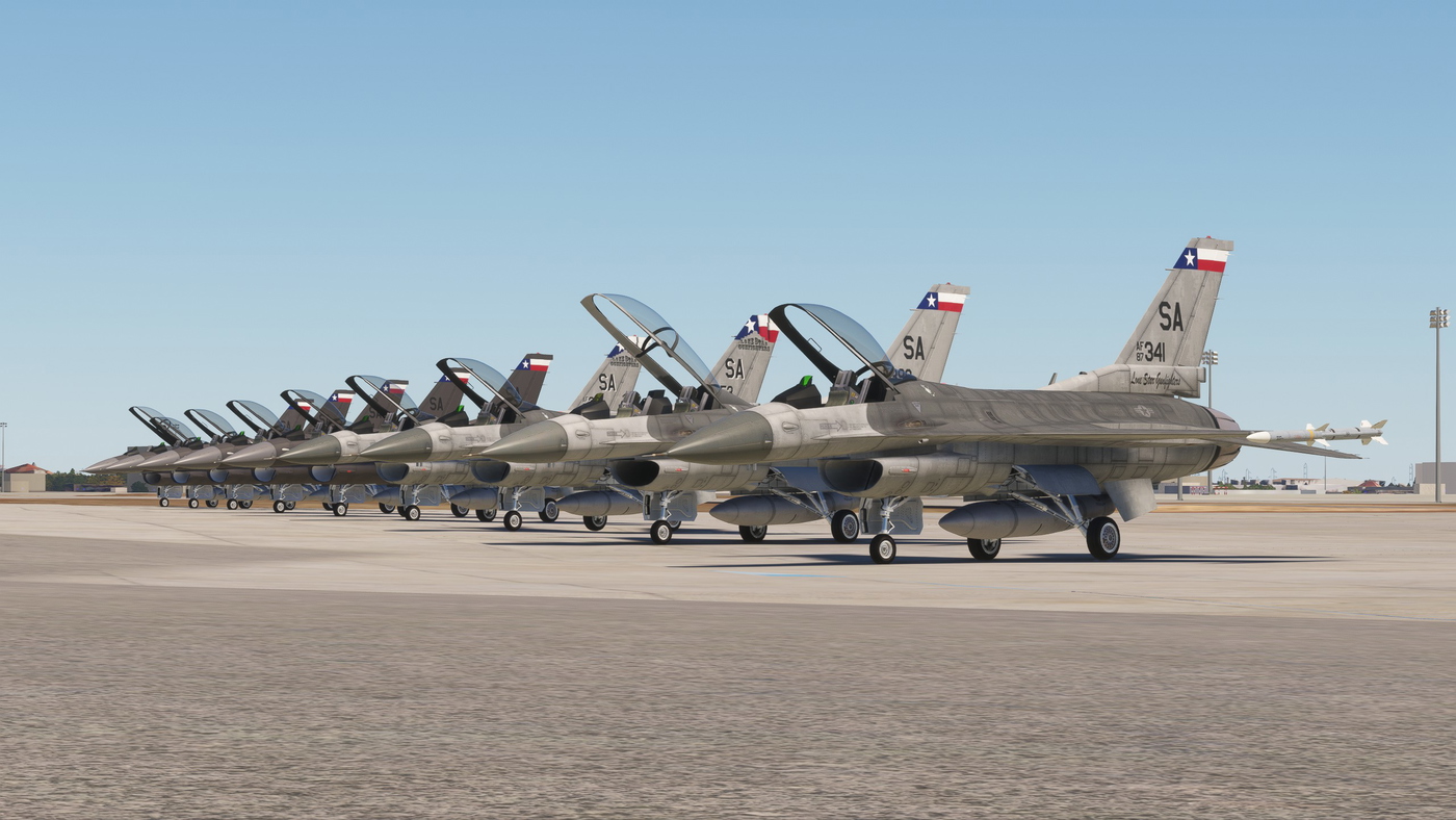 Texas Air National Guard F16C/D Block 30 Livery Pack for Microsoft ...
