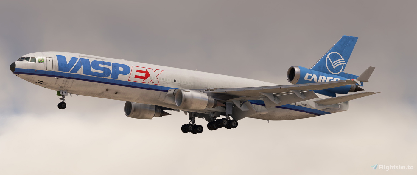TFDi Design MD-11 VASP N107WA "Fictional DC-10" for Microsoft Flight ...