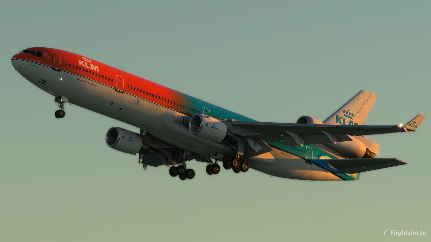 TFDI MD-11 KLM PH-KCH w/Cabin for Microsoft Flight Simulator | MSFS