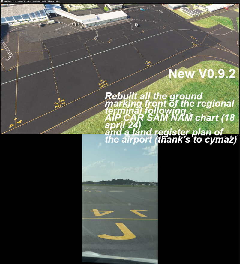 TFFF Martinique Aime Cesaire for Microsoft Flight Simulator | MSFS