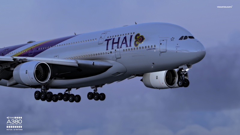 Thai Airways FlyByWire A380-841 + Cabin Textures | HS-TUA "SI RATTANA ...