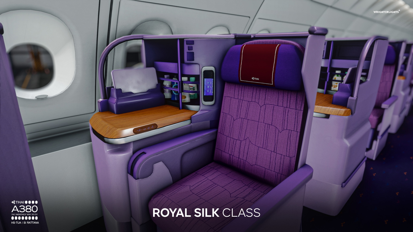Thai Airways FlyByWire A380-841 + Cabin Textures | HS-TUA "SI RATTANA ...