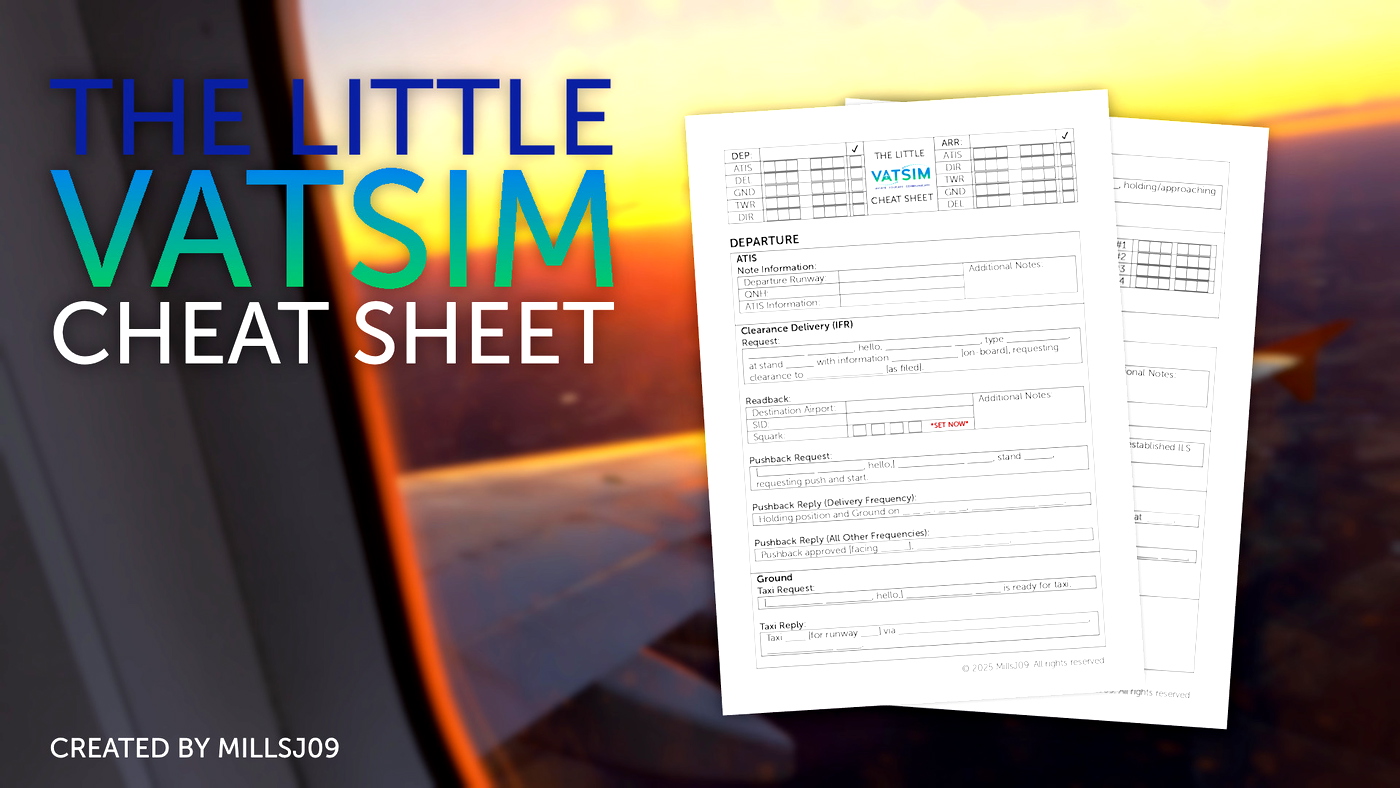 The Little VATSIM Cheat Sheet for Microsoft Flight Simulator | Feed