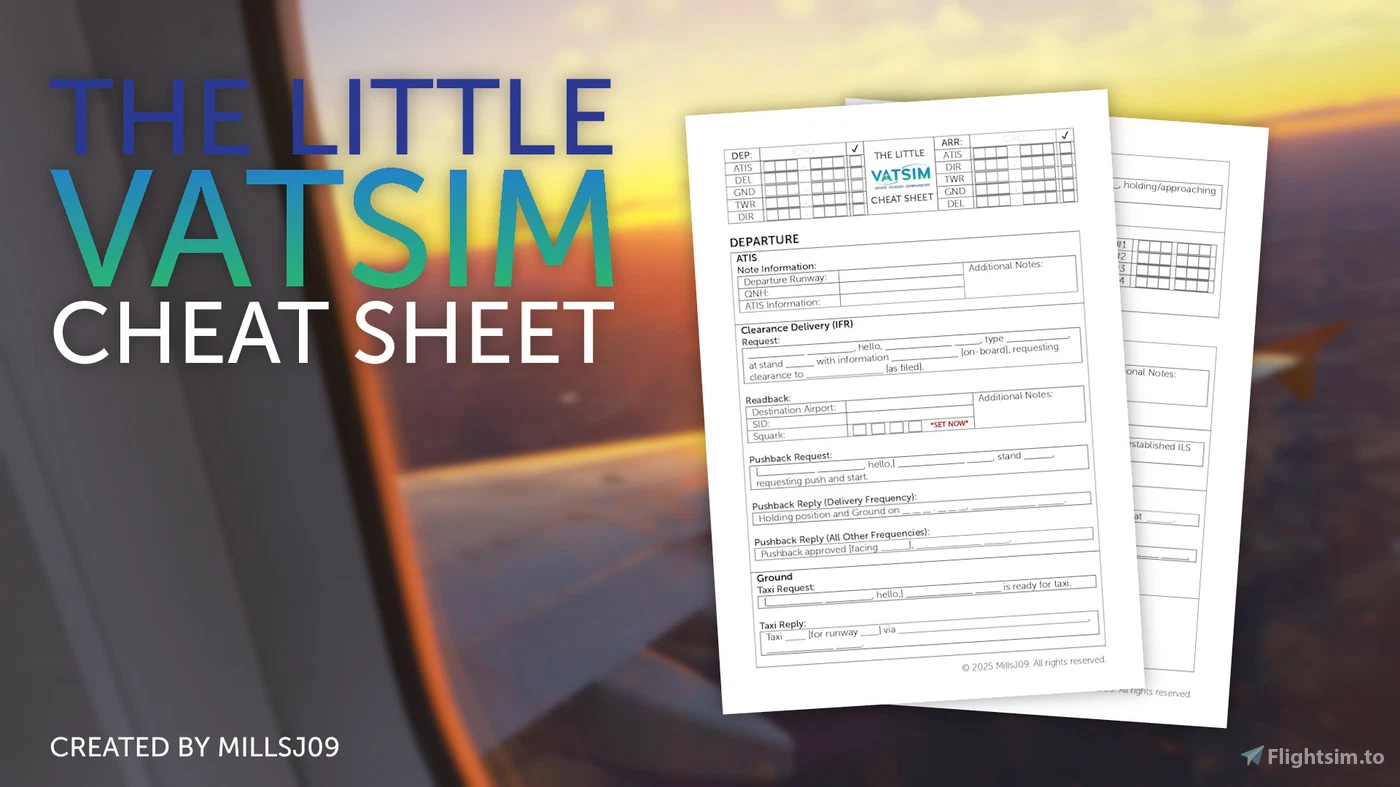 The Little VATSIM Cheat Sheet for Microsoft Flight Simulator | MSFS