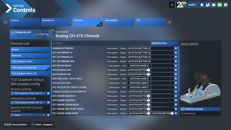 Thrustmaster TCA Quadrant Airbus ENG 3-4 Default Profiles Mods (2024 ...