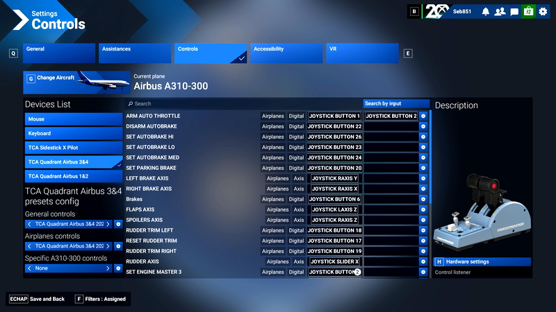Thrustmaster TCA Quadrant Airbus ENG 3-4 Default Profiles Mods (2024 ...