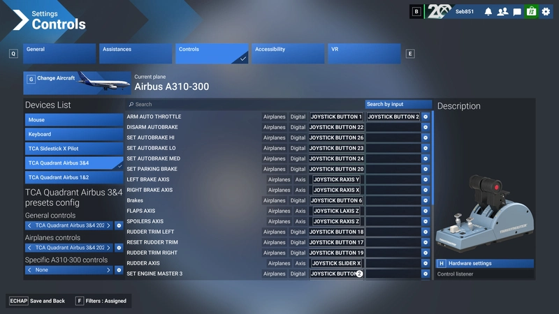 Thrustmaster TCA Quadrant Airbus ENG 3-4 Default Profiles Mods (2024 ...