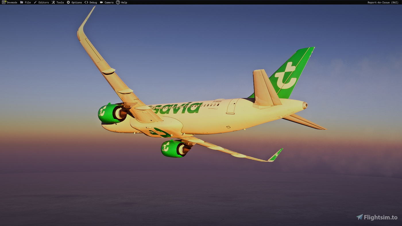 Transavia France F-HXSX new color livery Inibuilds A320N MSFS2024 (with ...