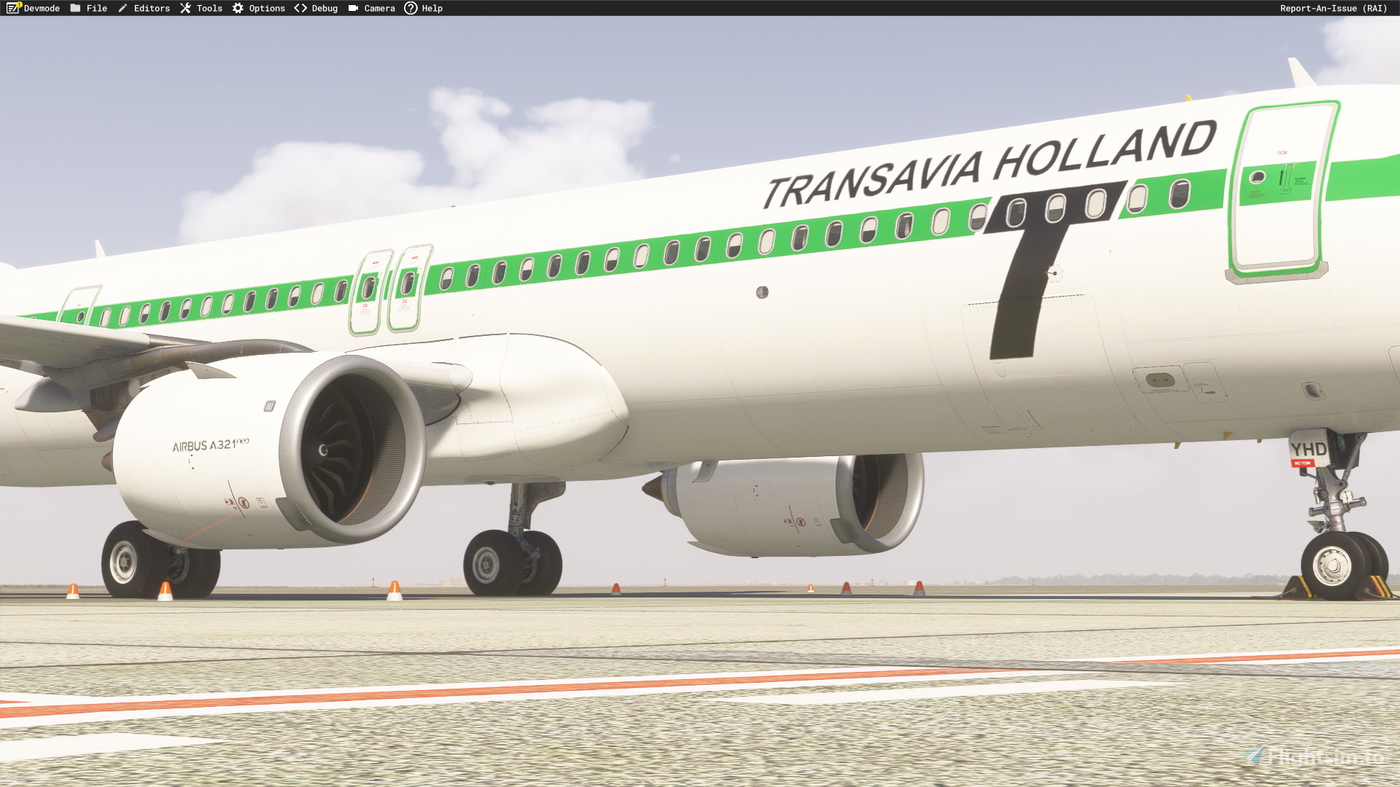 Transavia Dutch PH-YHD Retro Livery Airbus A321NEO für Microsoft Flight Simulator | MSFS