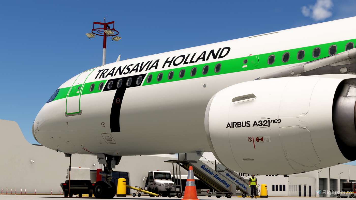 Fenix A321SL | Transavia (Retro Livery) | PH-YHD | 8K/4K/2K for Microsoft Flight Simulator | MSFS