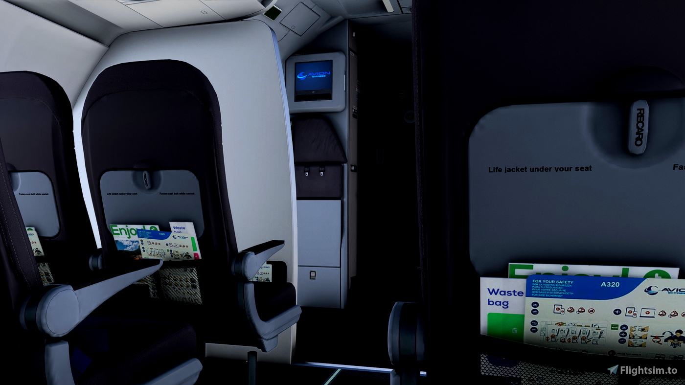 Transavia x Avion Express (Pack) | w/ Cabin | Fenix A320 V2 8K のために ...