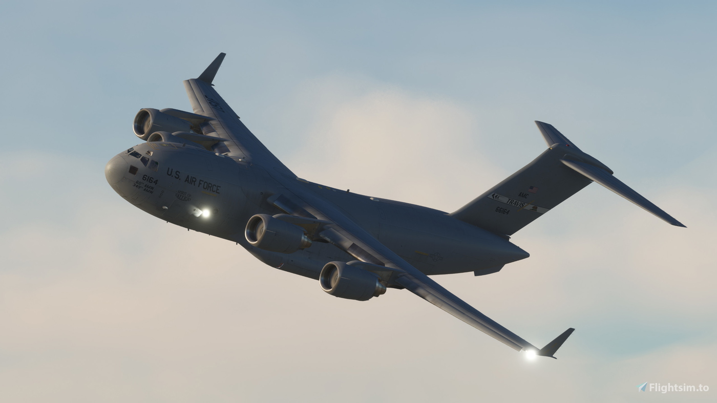 Travis 21st + 301st Air Lift Squadron Fleet - Delta Simulations C-17 for Microsoft Flight ...