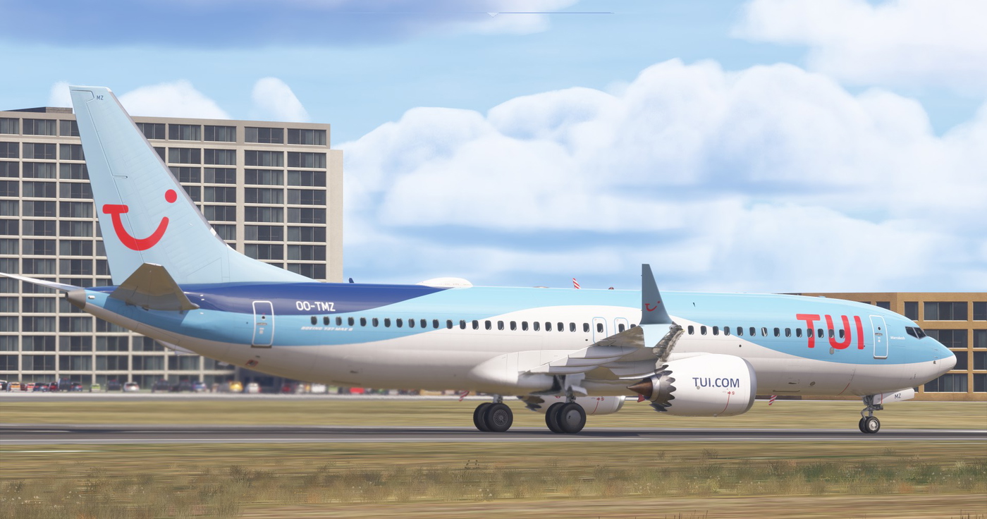 Tui fly Belgium OO-TMZ | Asobo 737-8MAX | 8K | Request のために Microsoft ...