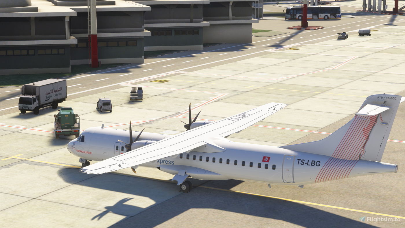Tunisair Express TS-LBG livery for Asobo ATR72-600 (MSFS2020 & MSFS2024 ...