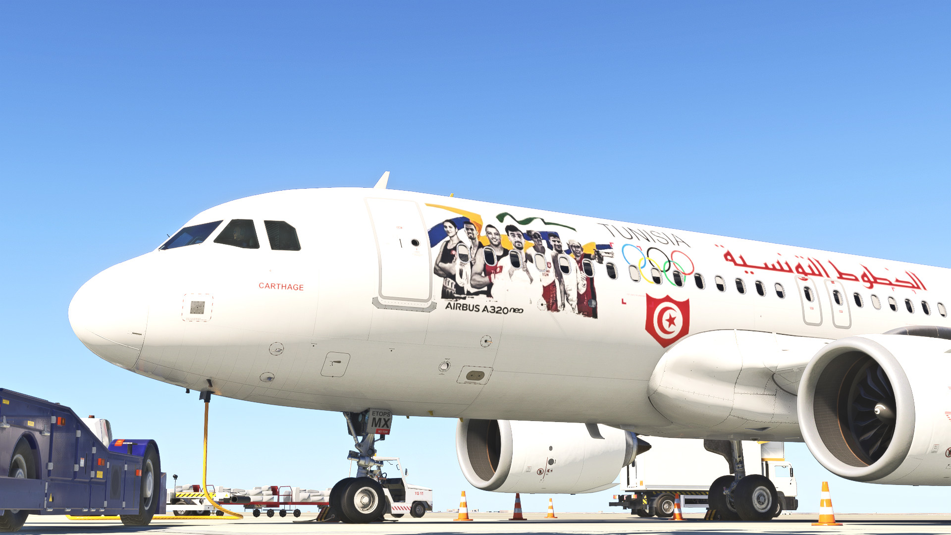 Tunisair TS-IMX liveryies (STD- FIFA 2022- Paris2024 )for Inibuilds ...