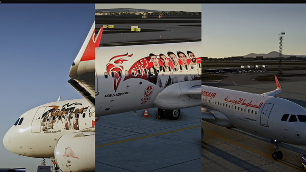 Tunisair A320-neo TS-IMX 2024 Olympics livery for Inibuilds A320N v2 ...