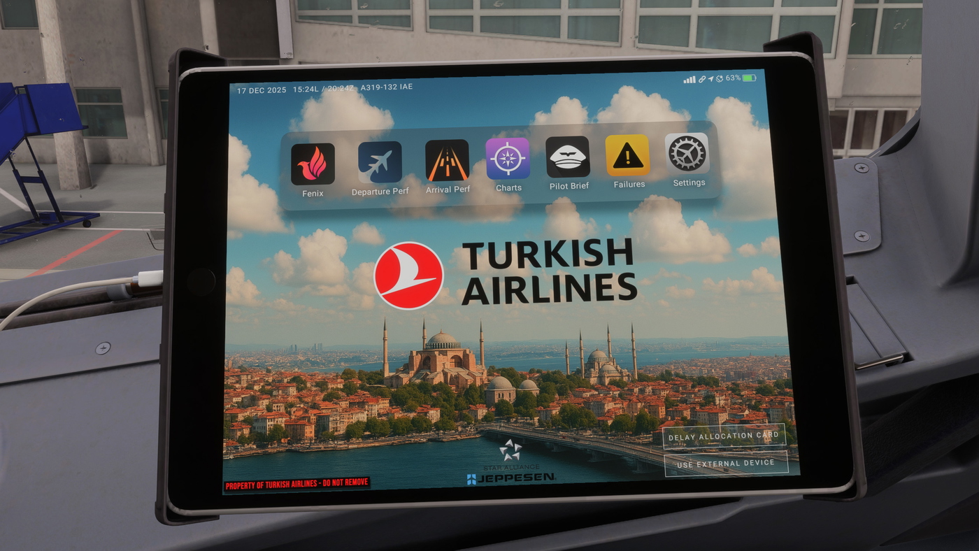 Turkish Airlines - TK/THY - EFB background for Microsoft Flight ...