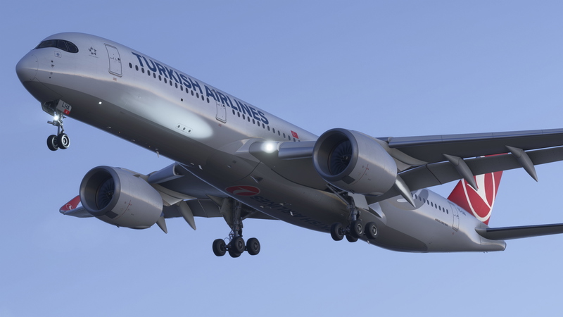 Turkish Airlines [TC-LHA] w/ Cabin Inibuilds A350 for Microsoft Flight Simulator | MSFS