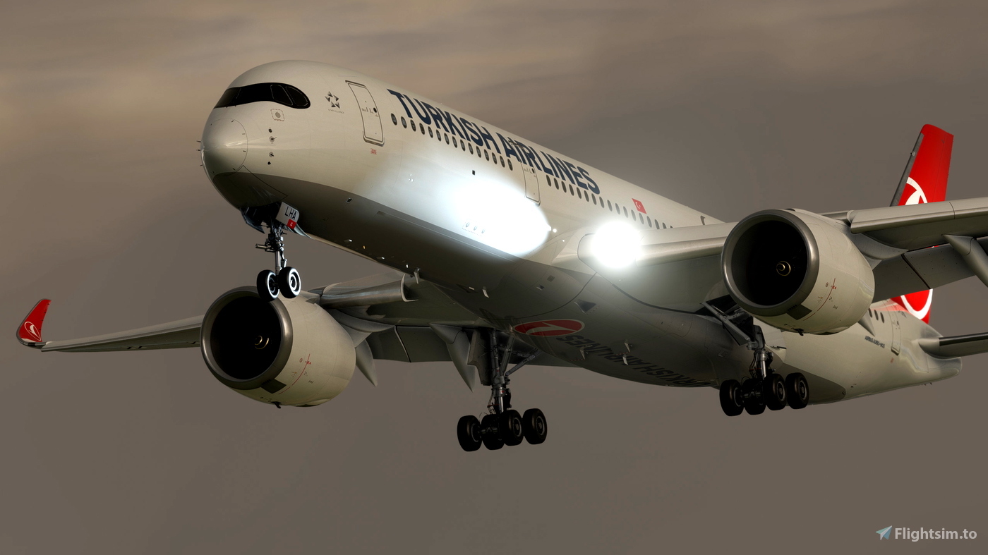 Turkish Airlines [TC-LHA] w/ Cabin Inibuilds A350 pour Microsoft Flight Simulator | Feed