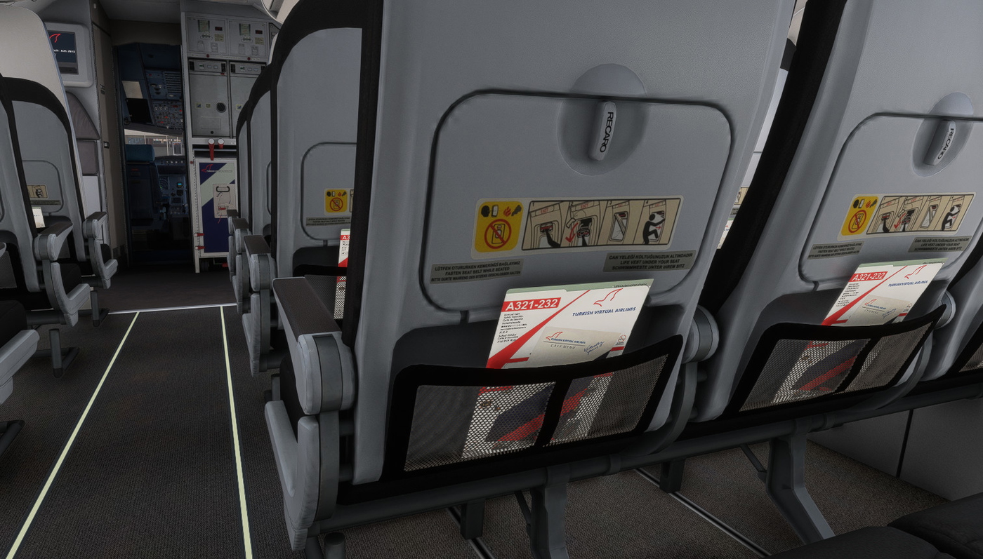 Turkish Virtual Airlines | With Cabin TC-DDE | Fenix A321 IAE for ...