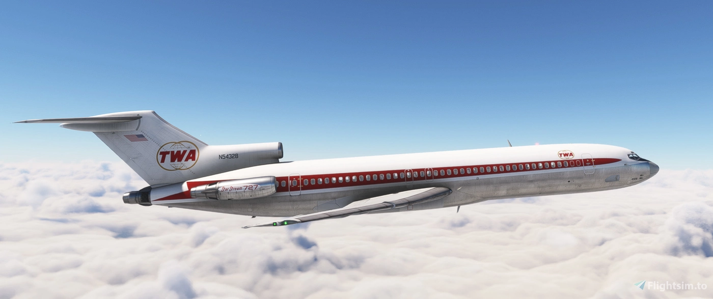 TWA - StarStream - N54328 w/cabin for Microsoft Flight Simulator | MSFS
