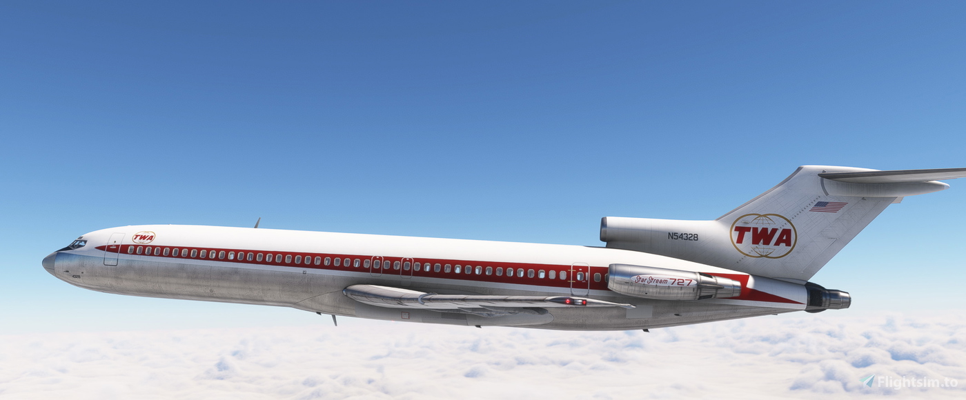 TWA - StarStream - N54328 w/cabin for Microsoft Flight Simulator | MSFS