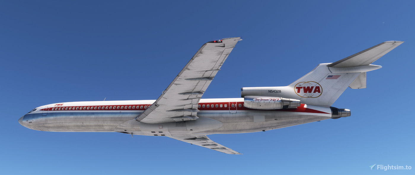 TWA - StarStream - N54328 w/cabin for Microsoft Flight Simulator | MSFS