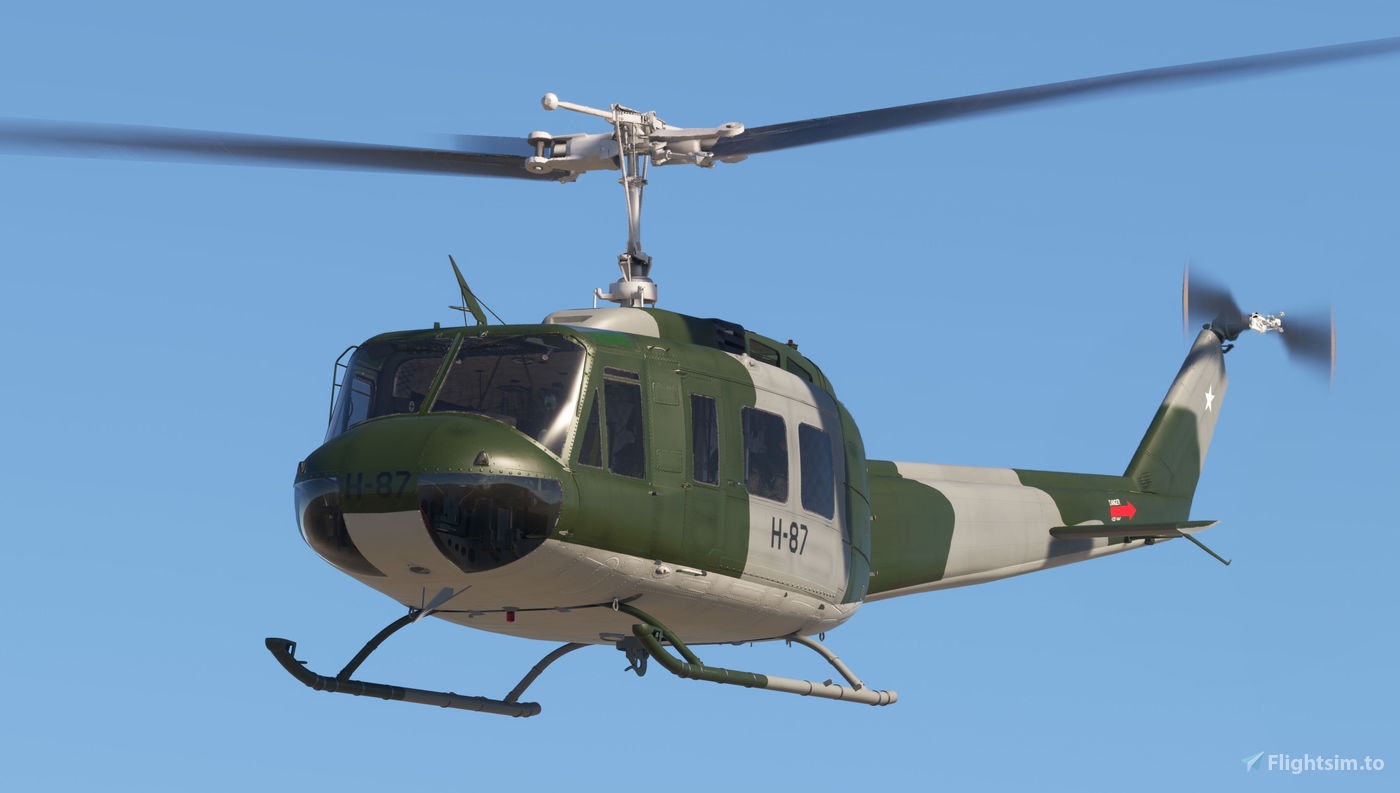 UH-1H H-87 FACH Fuerza aérea de chile for Microsoft Flight Simulator | MSFS