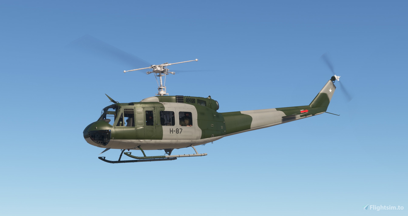 UH-1H H-87 FACH Fuerza aérea de chile para Microsoft Flight Simulator ...