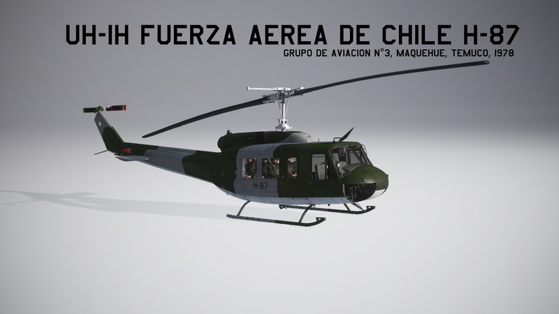 UH-1H H-87 FACH Fuerza aérea de chile para Microsoft Flight Simulator ...