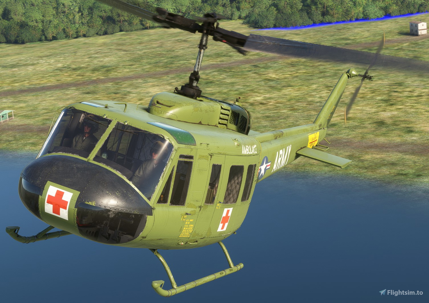 UH-1H Huey 57th Medical Detachment UH-1H Vietnam war (1962-63) para ...