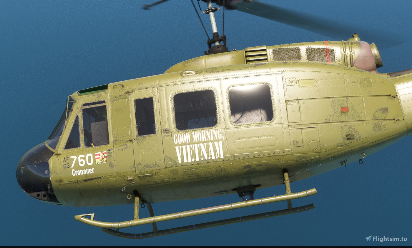 UH-1H Huey US ARMY “Good Morning Vietnam” for Microsoft Flight ...