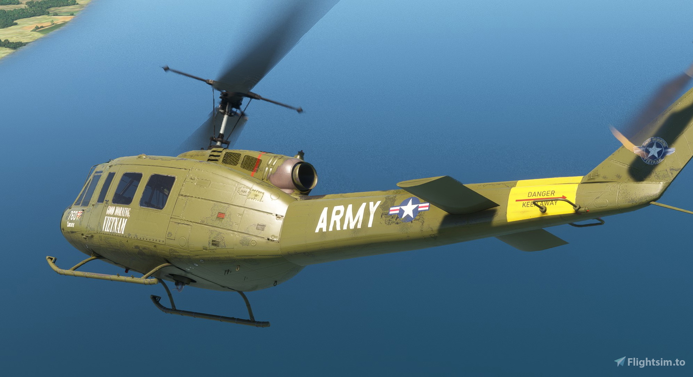 UH-1H Huey US ARMY “Good Morning Vietnam” for Microsoft Flight ...
