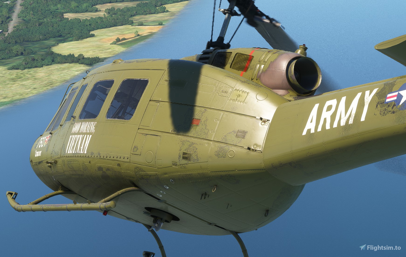 UH-1H Huey US ARMY “Good Morning Vietnam” für Microsoft Flight ...
