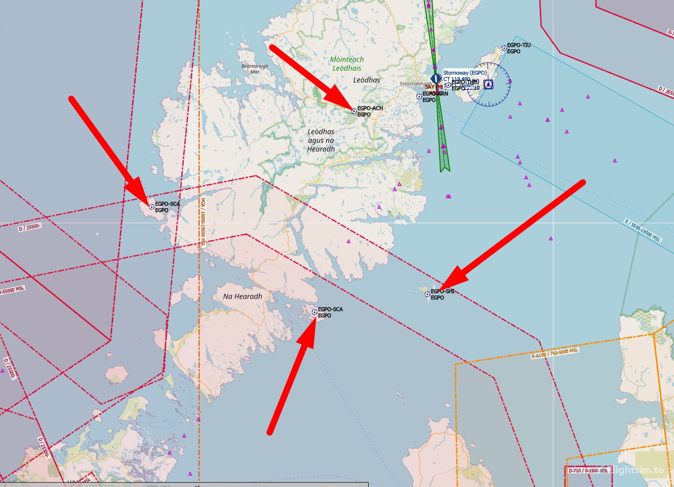 UK - VFR Points in csv format for Microsoft Flight Simulator | MSFS
