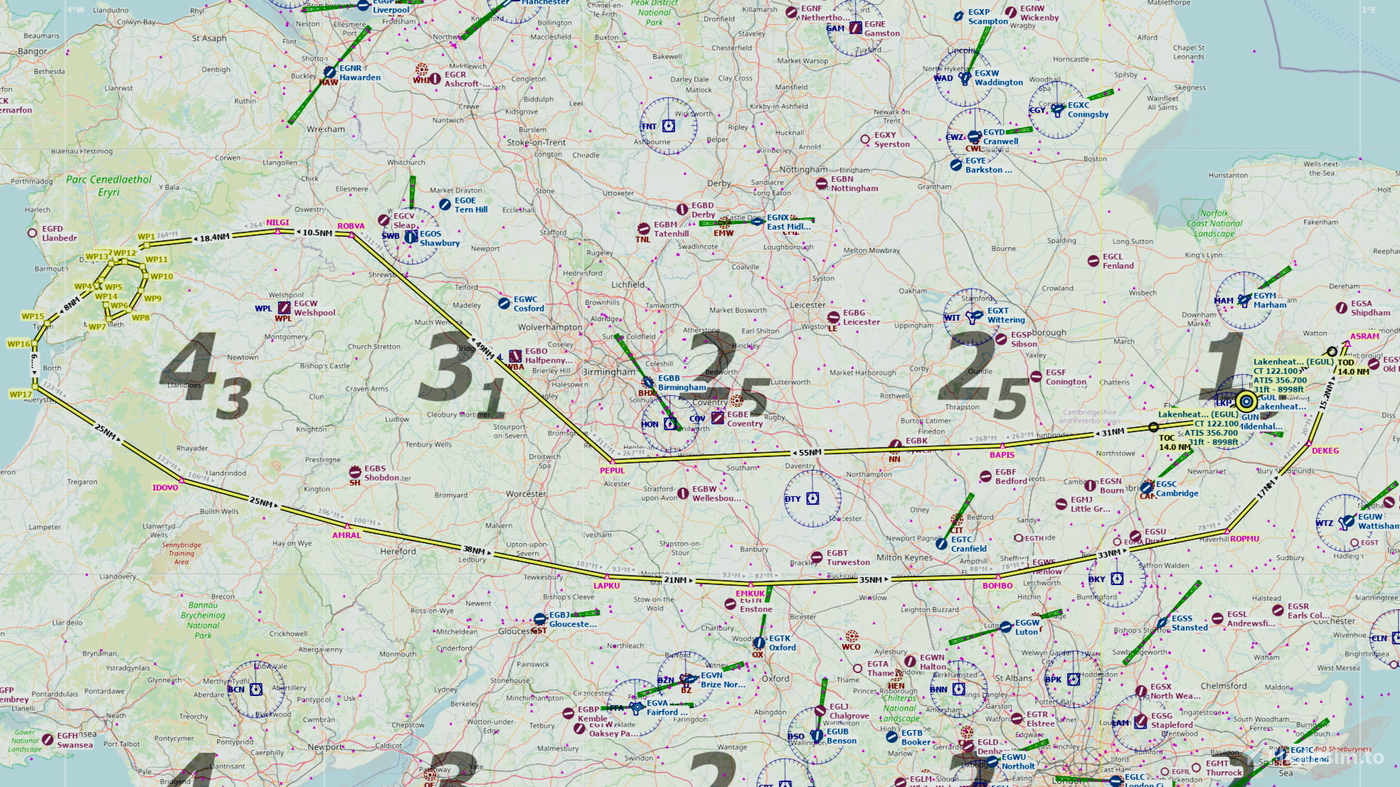 Uk Mach Loop Flight Plans for Microsoft Flight Simulator | MSFS