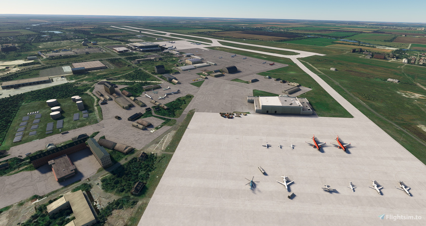 UKCC - Donetsk International Airport 2013 + real static airplanes (v.2. ...