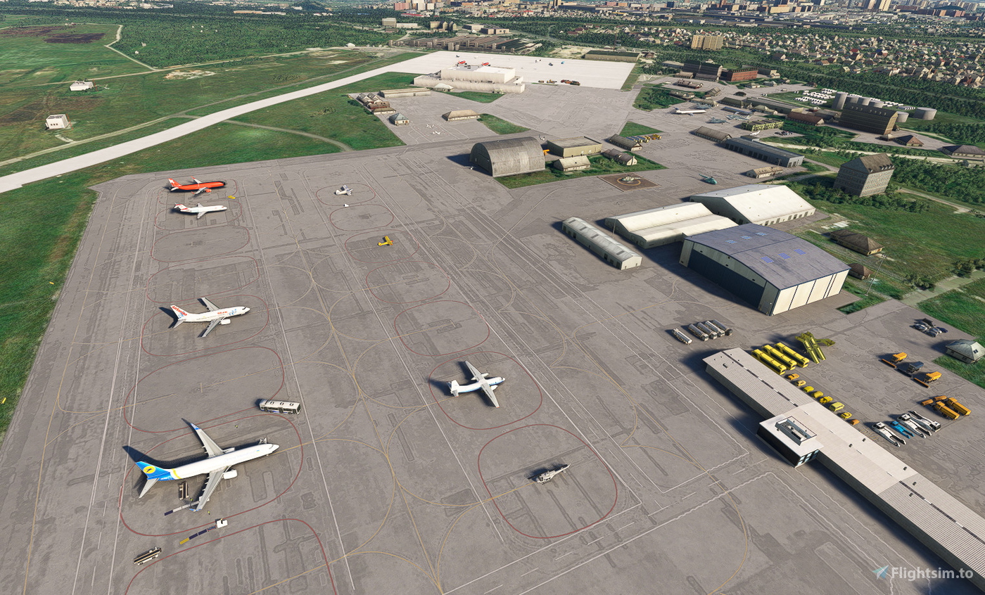 UKCC - Donetsk International Airport 2013 + real static airplanes (v.2. ...