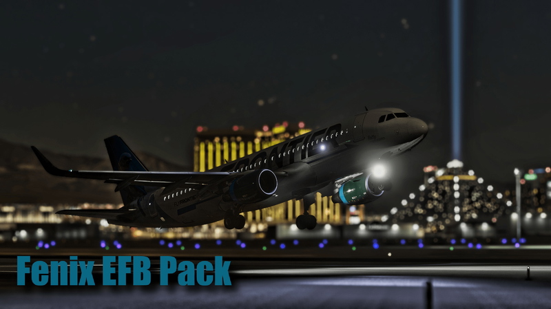 EFB Wallpapers for Fenix Simulations A320 on Microsoft Flight Simulator