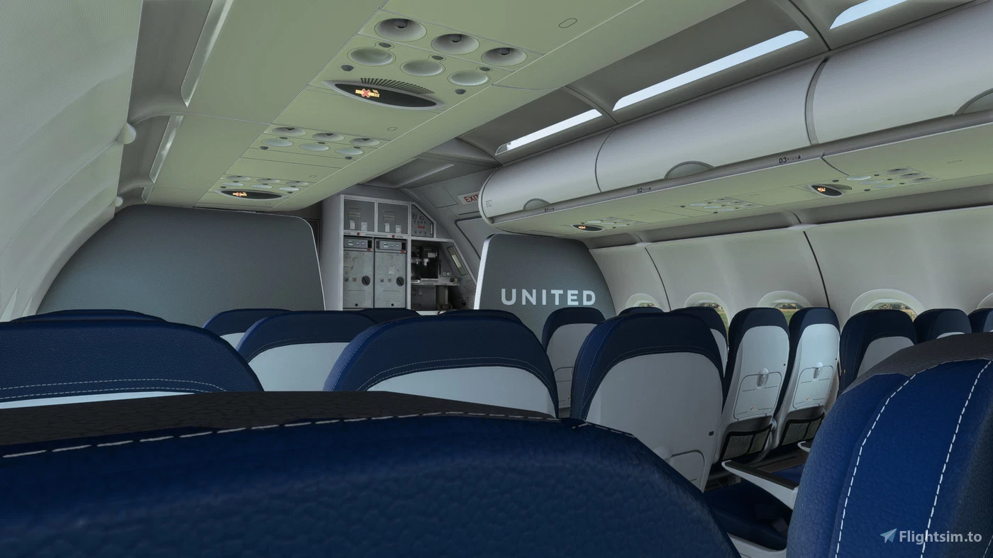 United Airlines | Fenix A321 CFM (N44501) | w/Cabin | 8K for Microsoft ...